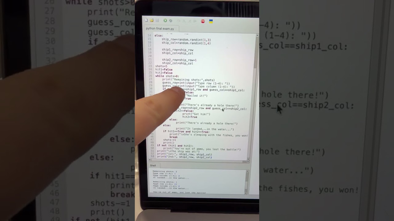 Programming final project pt 2