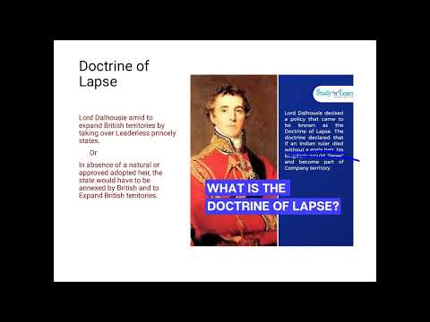 Doctrine of Lapse | Lord Dalhousie |