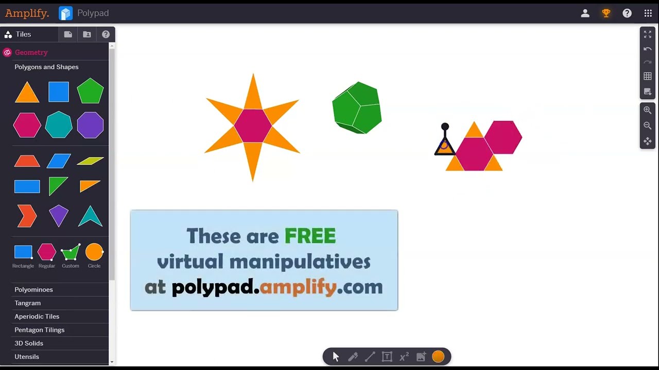 FREE Virtual Manipulatives @ Polypad by Amplify!