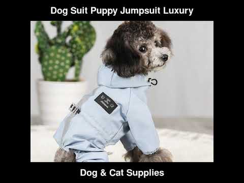 Dog Suit Puppy Jumpsuit Luxury Pet Clothes Dog Onesie Sportswear | Dog & Cat Supplies