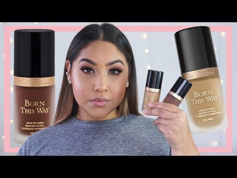 NEW TOO FACED BORN THIS WAY FOUNDATION SHADES REVIEW | Michelle Monroy