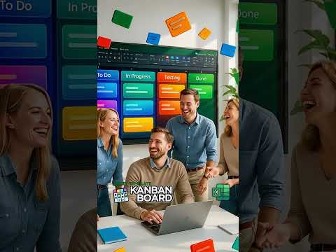 Kanban Board Excel Template #projectmanagement #exceltemplate #exceltips #exceltutorial #project