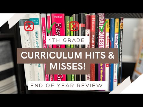Homeschool Curriculum Hits & Misses | 4th Grade End-of-Year Review