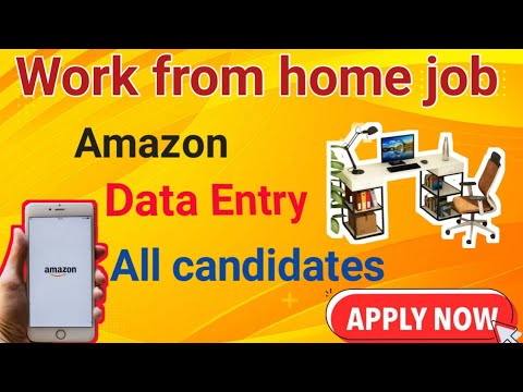 घर बैठे Amazonसे पैसा कमाने का सुनहरा मौका |Amazon data entry job|2025 की Best work from home job