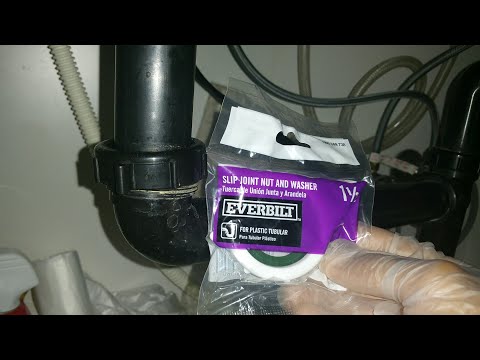 HOW TO CHANGE SINK DRAIN SLIP JOINT & NUT WASHER