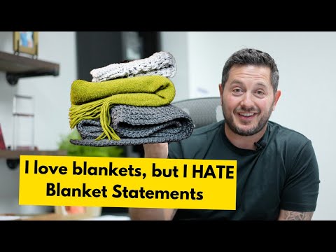Blanket Statements
