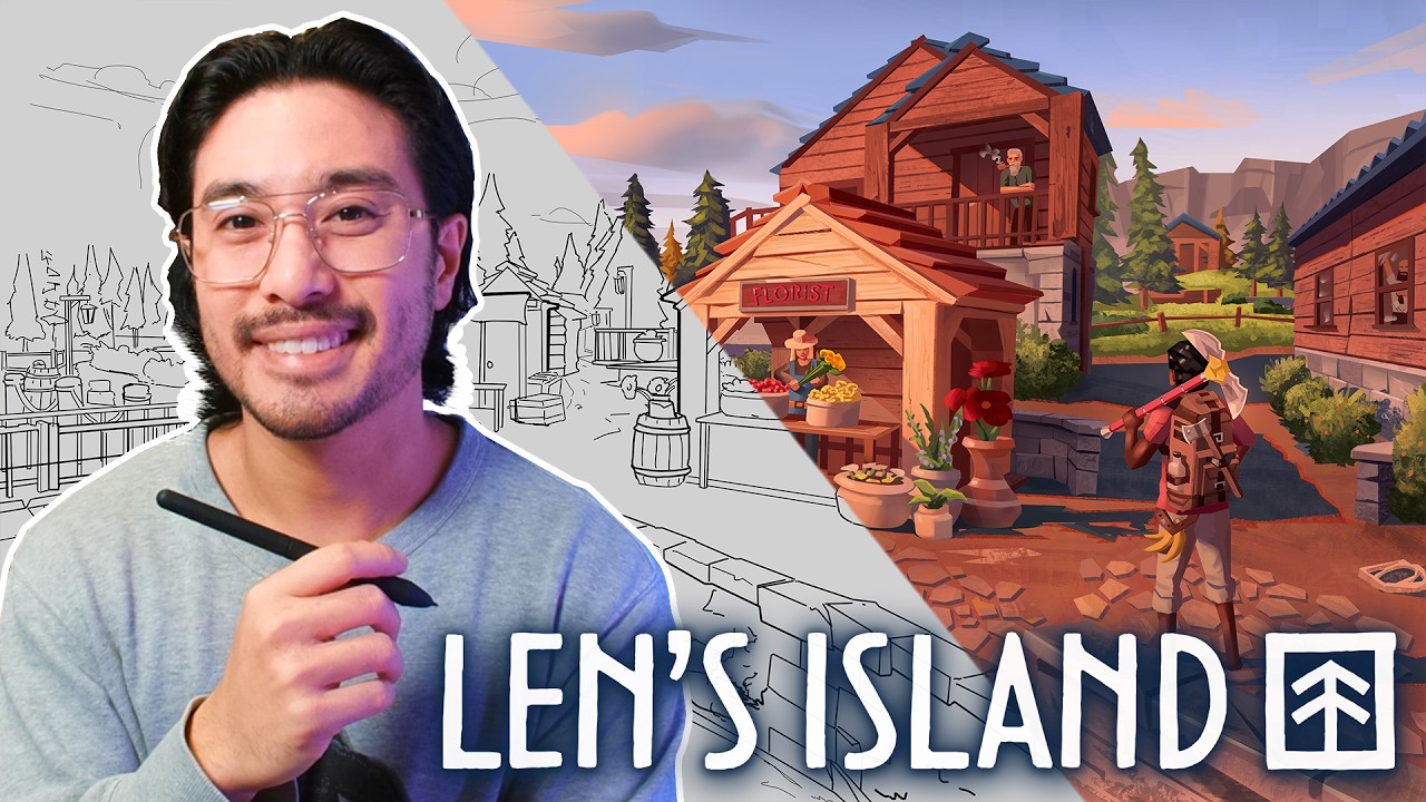 2D Artist breaks down creating game assets | Len’s Island