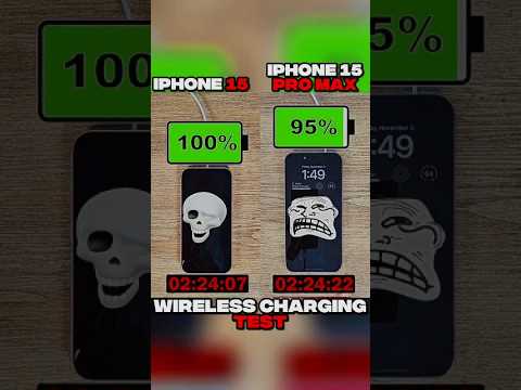 IPHONE 15 VS IPHONE 15 PRO MAX WIRELESS CHARGING🔋 TEST!!!;!
