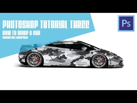 Photoshop Tutorial Three | Adobe Photoshop CS6 - HOW TO WRAP A CAR [Camouflage Lamborghini]