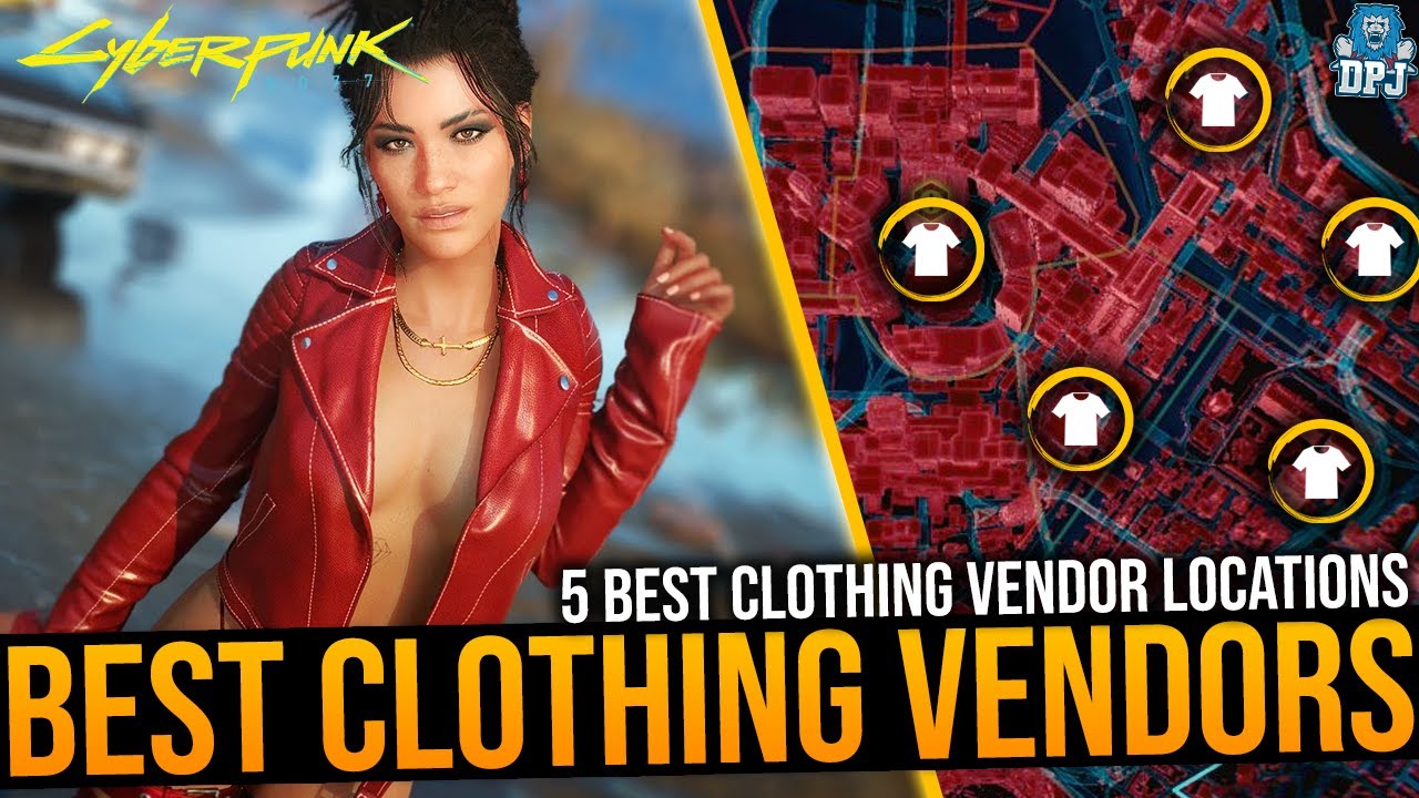 5 BEST Legendary CLOTHING VENDORS in NIGHT CITY - Cyberpunk 2077 - Best Fashion Vendor Locations