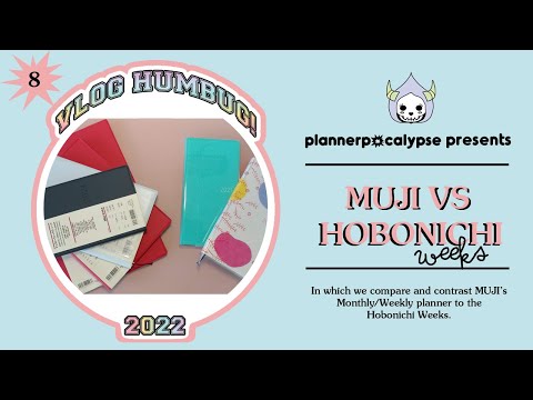 Vlog Humbug Day 8: MUJI Monthly / Weekly Planner vs Hobonichi Weeks ~ Which one will reign supreme?