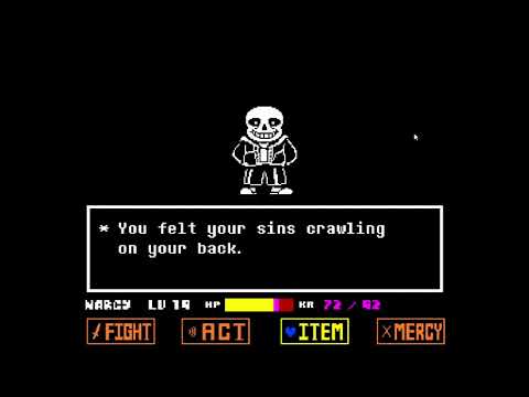 Using Instant Noodles during Sans' fight