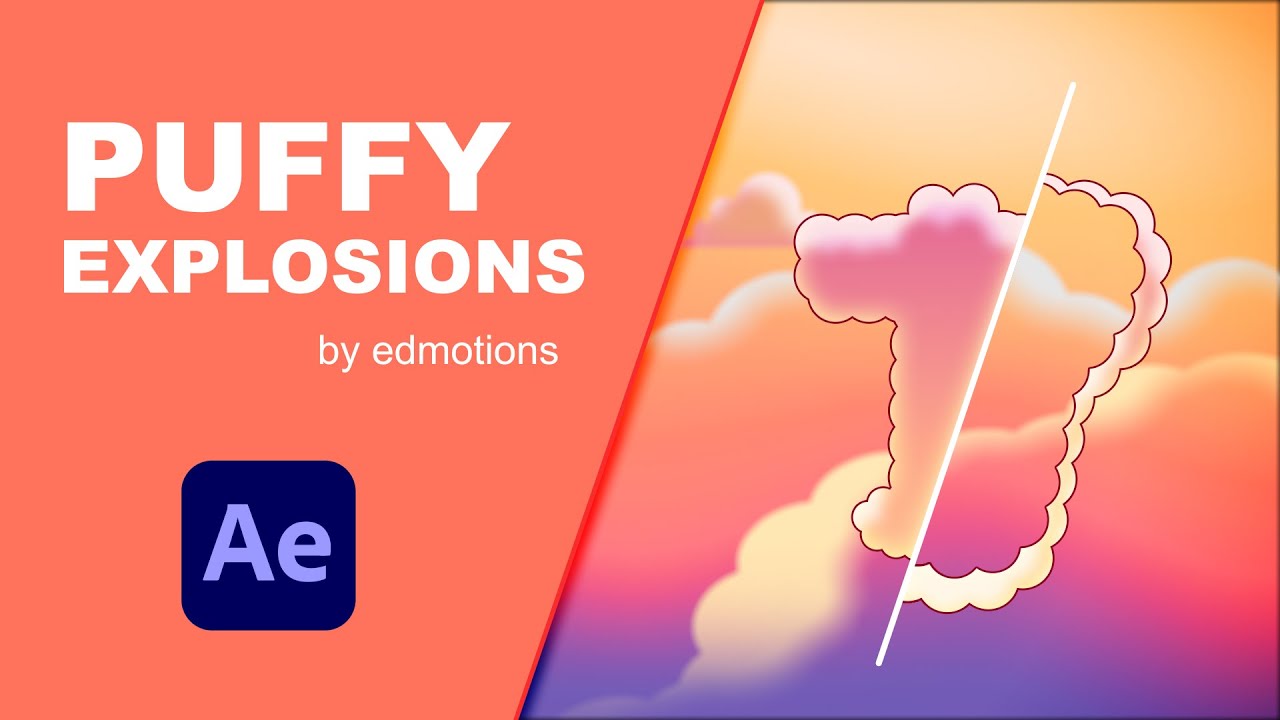 Clouds & Smoke puffy explosions in After Effects / 2D tutorial