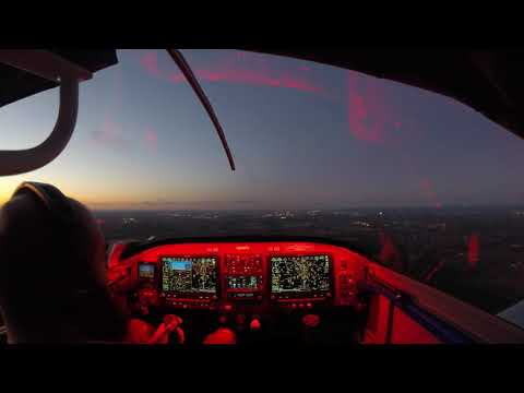 Twilight return flight: KEFT-KMSN