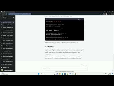 Looping over lists Python indexing basic bootstrap