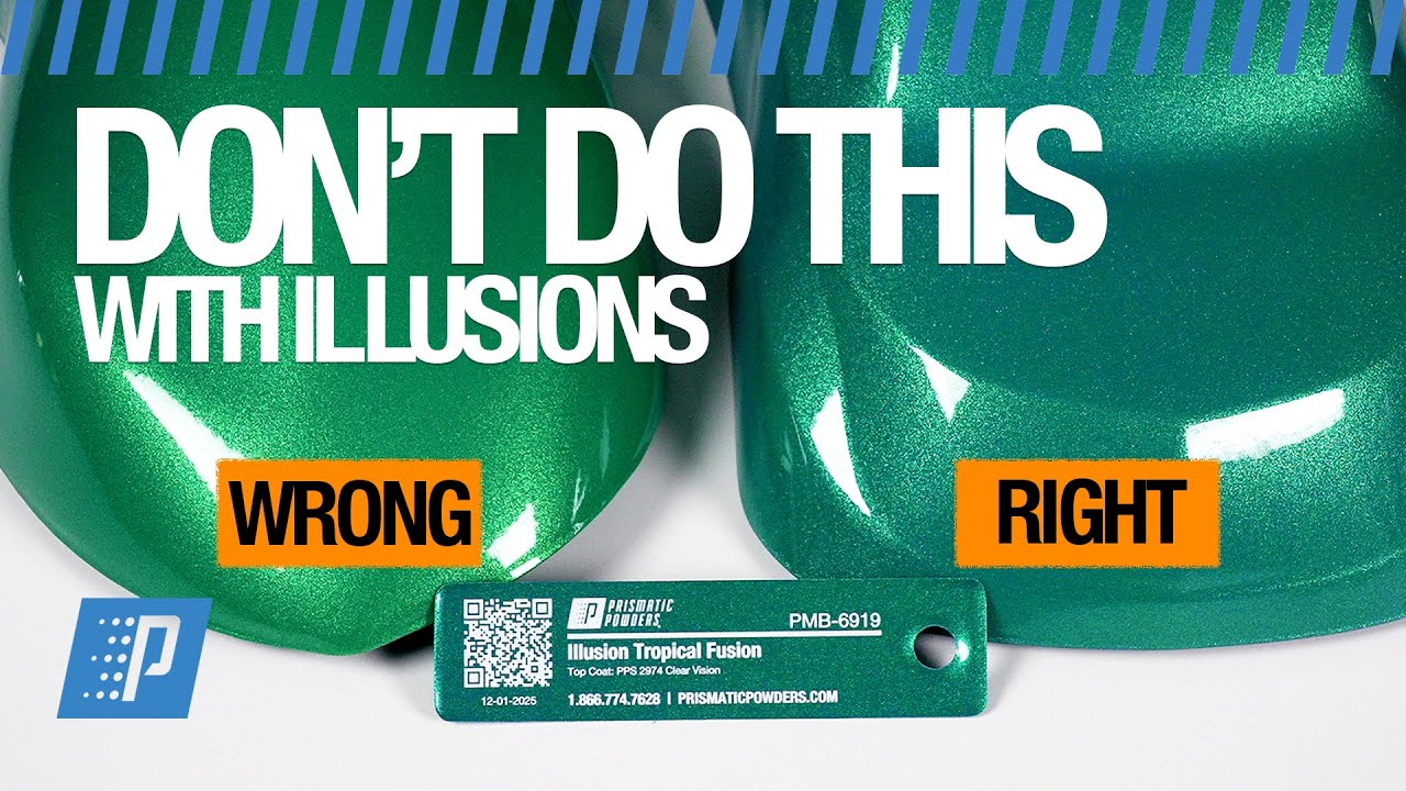 Top 2 Mistakes when Spraying our Illusion Series of Powders | Prismatic Powders®