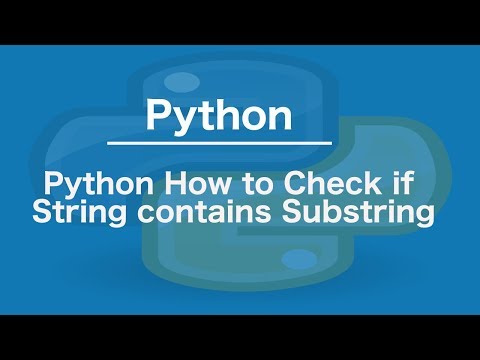 Python How to Check if string contains substring