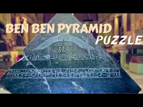 The puzzle of Ben Ben pyramid (located in Egyptian museum in Cairo)