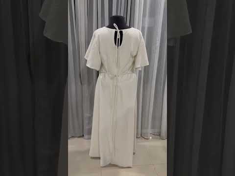 Order 590 Video 1 Linen Wedding Dress