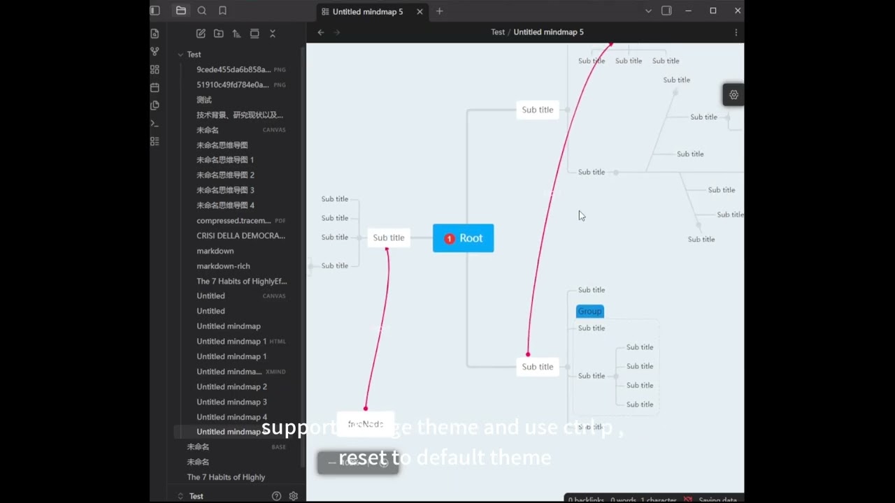 Obsidian markmind: How to use rich mode  of the powerful mindmap?