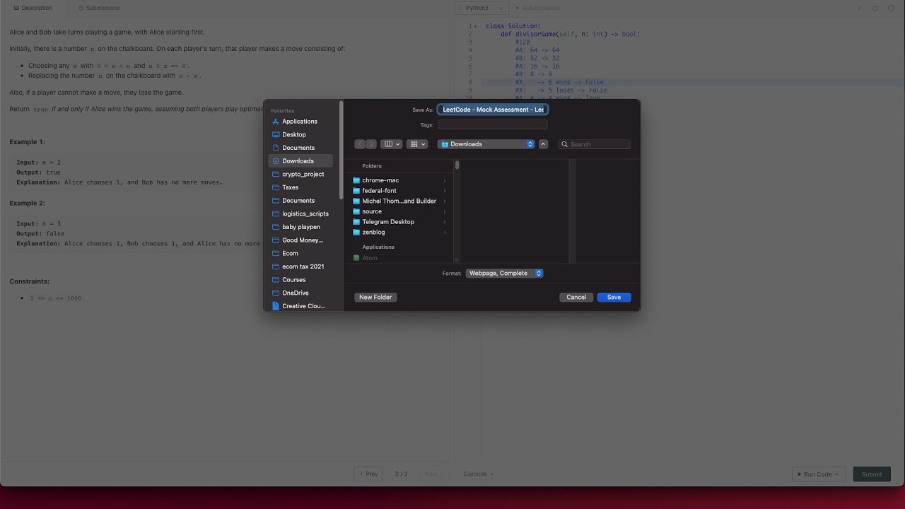 Python Proof By Induction Leetcode Question