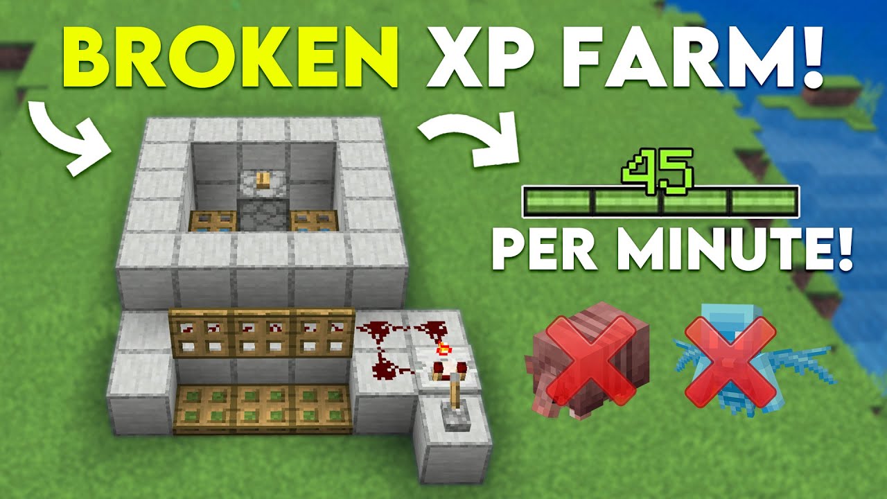 Minecraft NEW XP Farm in Bedrock Edition 1.21 (MCPE/Xbox/PS4/Nintendo ...