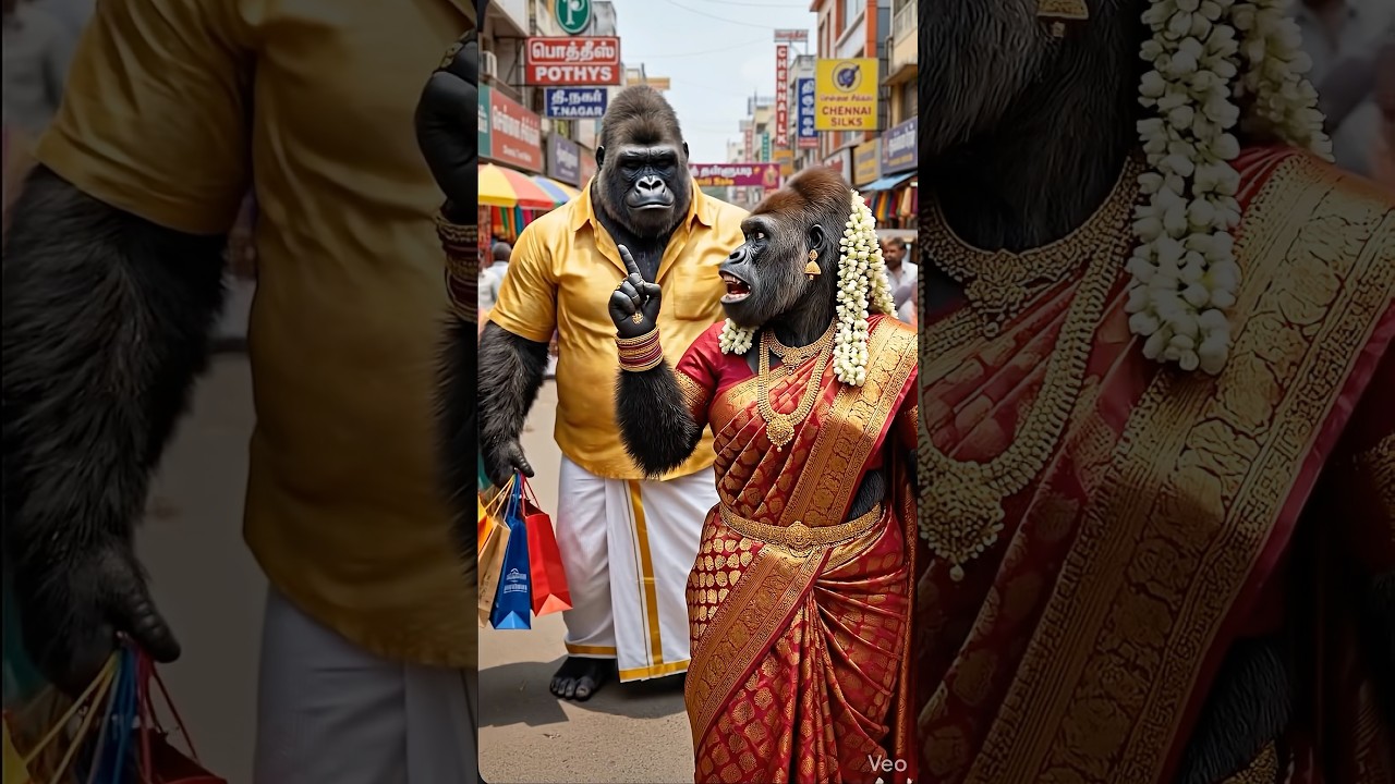When Kong Goes Shopping on Ranganathan Street 😭 #shorts #tamilshorts #tamilcomedy #relatable