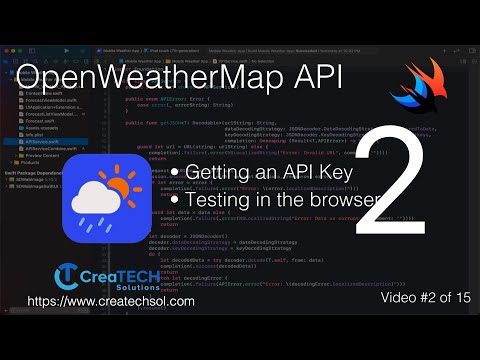 SwiftUI Weather App 2: The OpenWeatherMap API Key