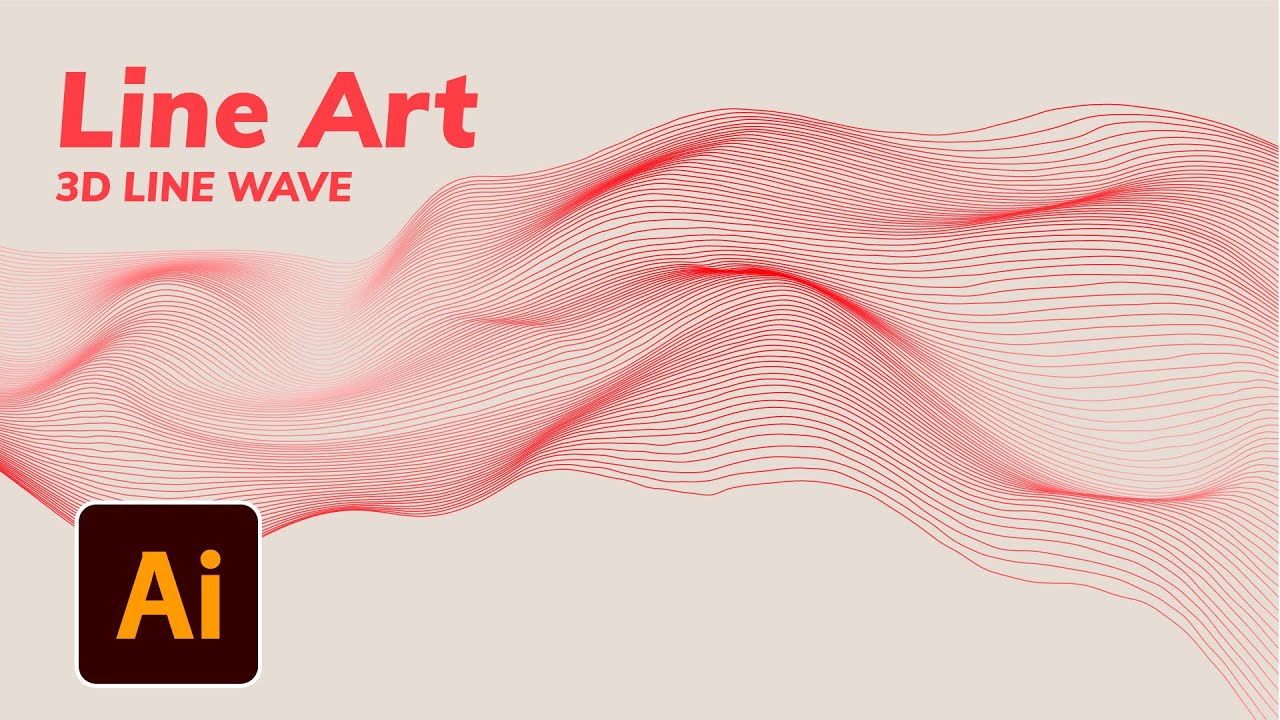 Creating a 3d Dynamic line Wave Pattern in Adobe Illustrator