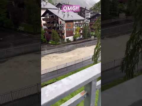 On high aleart/Flood in Zermatt 2024 γγ§γ«γγγ ζ΄ͺζ°΄/θ¦ζγ’γ©γΌγ