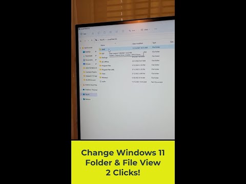Windows 11 Quick Tip--Change Folder & File View #shorts #windows11 #windowstips