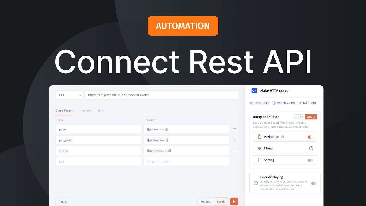 Connect to a Rest API