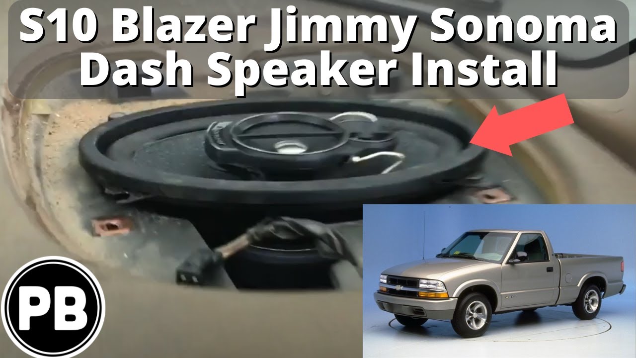 1998 - 2004 Chevy S10 Blazer Jimmy Sonoma Dash Speaker Install