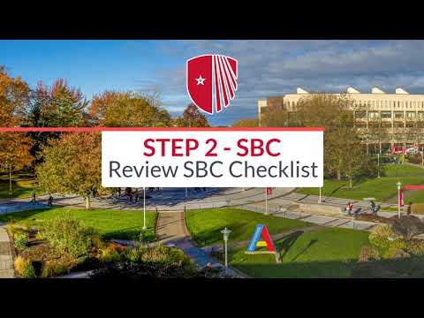 Step 2: SBC Checklist