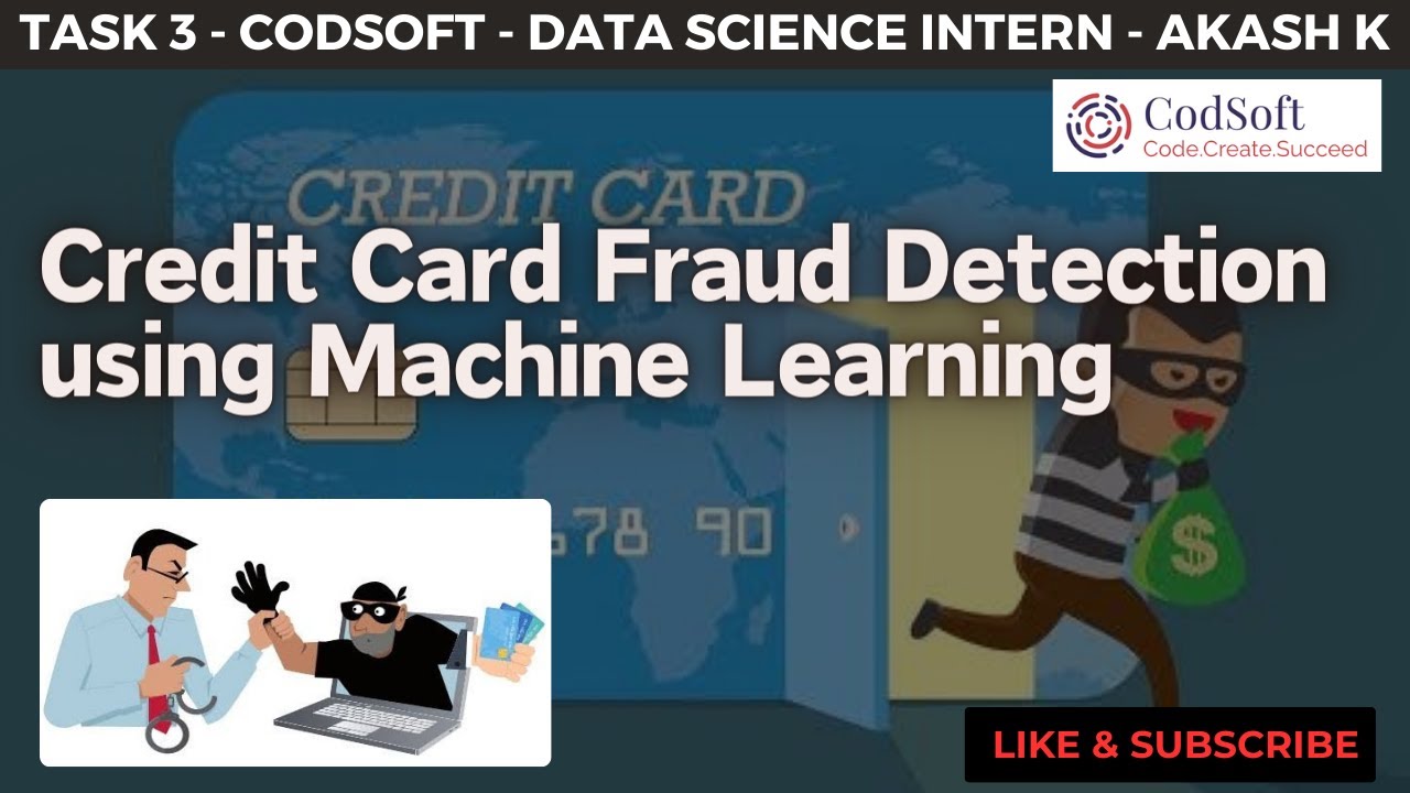 Credit Card Fraud Detection | #codsoft #datascience #internship #bankfrauds