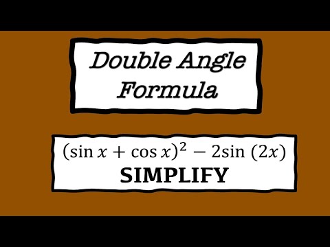 Double Angle Formula | Trigonometry | Pre - Calculus
