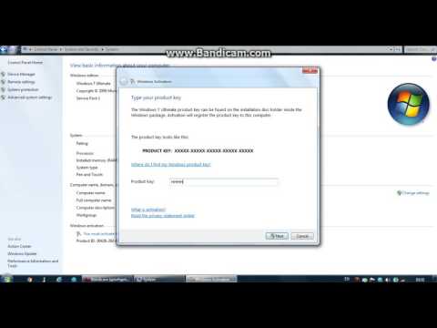 Windows 7 ( ultimate ) Product Key :