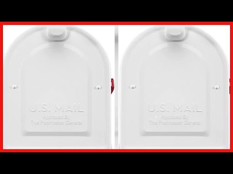 Architectural Mailboxes 7900W-10 MB2 Post Mount Mailbox, Large, White