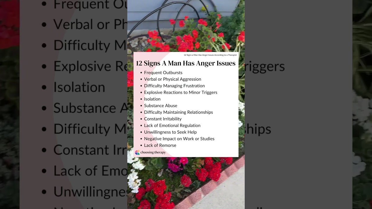 12 Signs a Man has Anger Issues