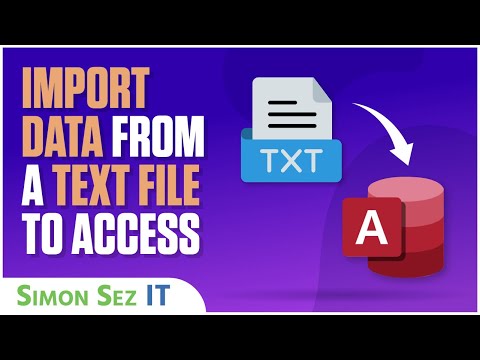 Importing Data from a Text File to Microsoft Access