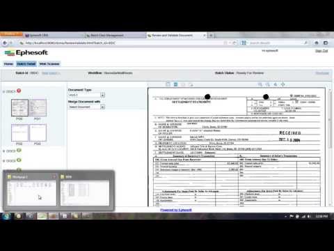How to Scan & OCR Mortgage Loan Packets - Demo using Ephesoft