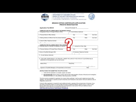 ✅ California PPO or PI Qualified Managers Only: When do you need a Branch Office Certificate⁉️