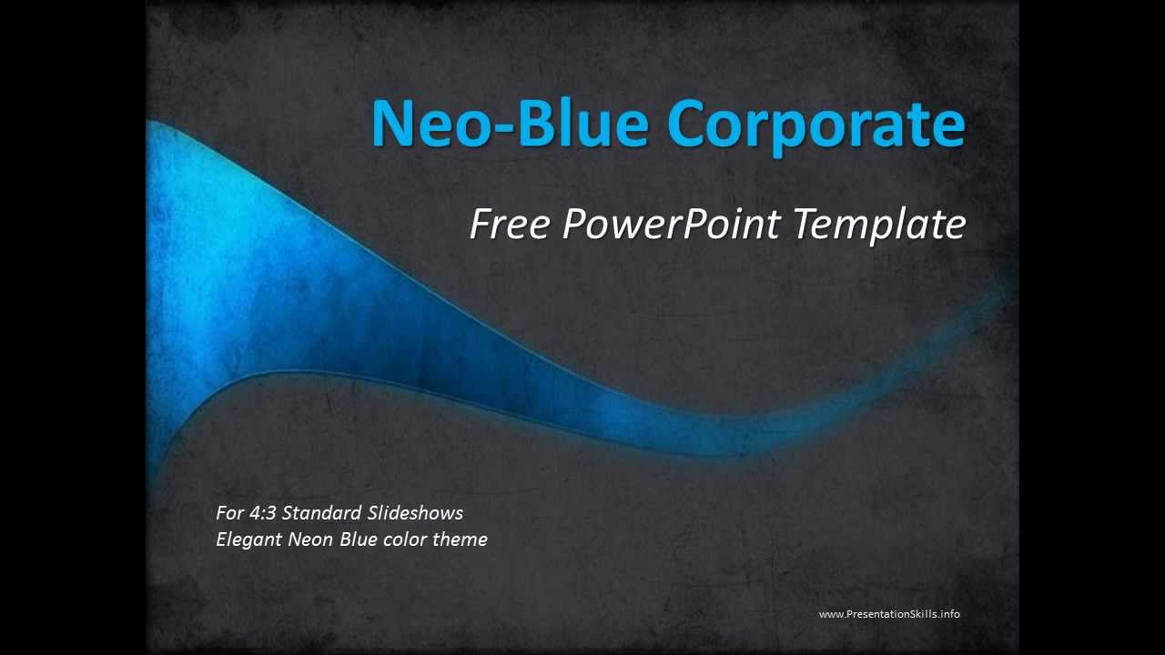 PPT Template Neo Blue Corporate