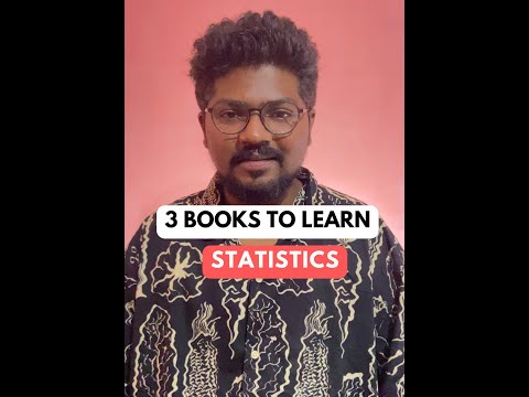 Three books to Learn Statistics for Data Science and Data Analytics #shorts