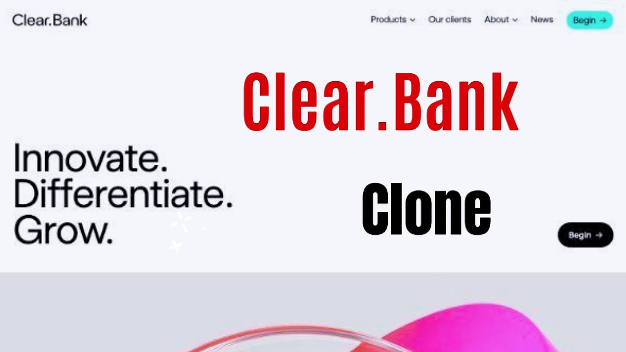 🎬 ** Clear-Bank Website Clone | with Frontifybyhb ** 🎬
