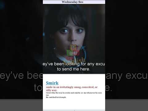 Smirk - Meaning, Pronunciation, Usage | Learn English with TV Shows - Wednesday