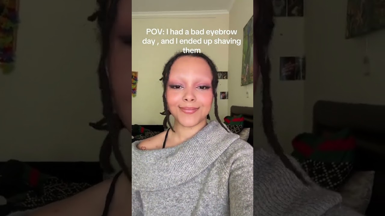 No eyebrows #flawlesslook #makeup