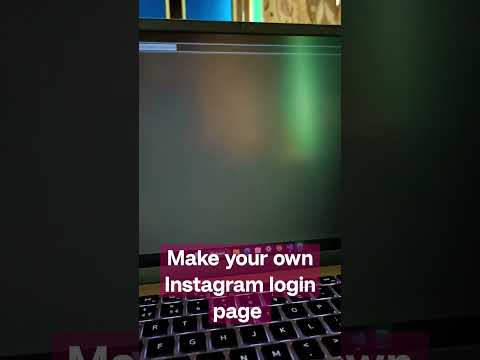 Instagram login page with HTML & CSS. 🤍 #videos #coding #python #hacker #java #html #technology
