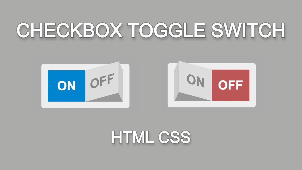 Checkbox Toggle Switch - HTML CSS - No JavaScript