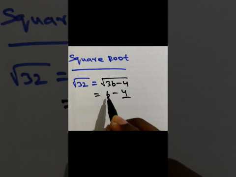 Square root of 32 (short tricks) #squareroot #students #education #maths #shortvideo #mathshorts